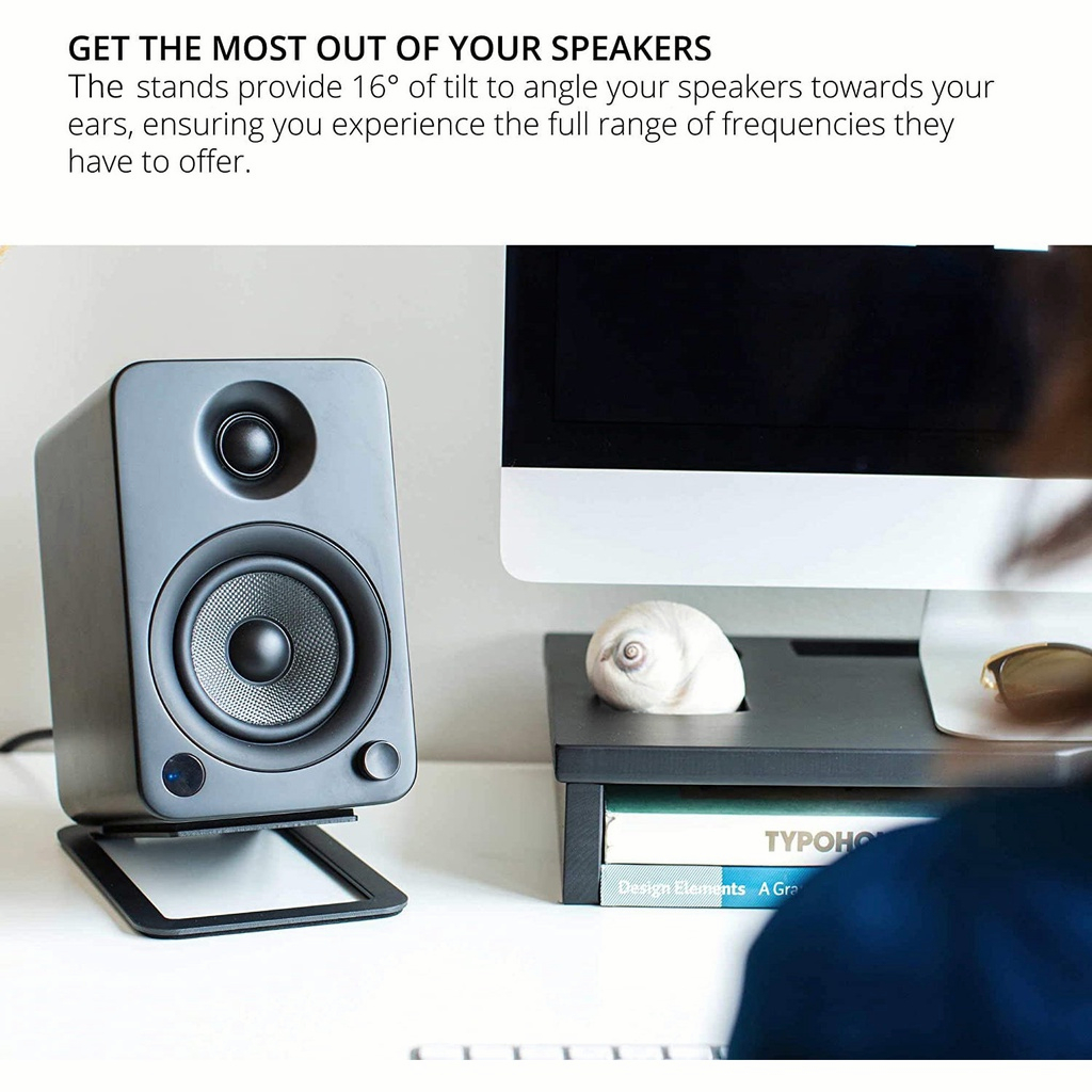 Ayuqi-- Tabletop Holder Desktop Speaker Stands for Small Speakers Metal ...