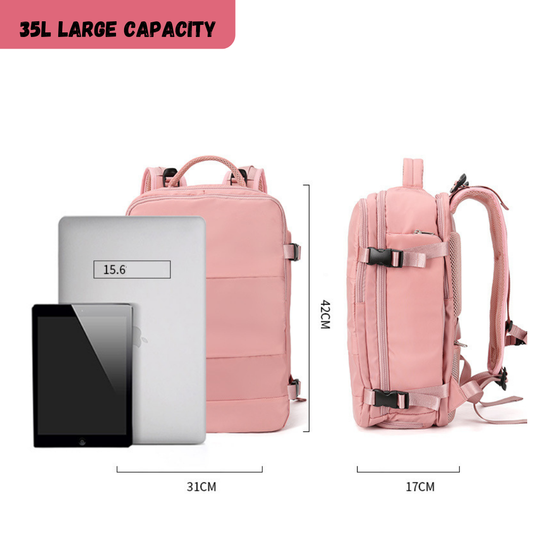 "SG SELLER" TheBagPlace 35L 39L Travel Unisex Backpack Extendable Shoe ...
