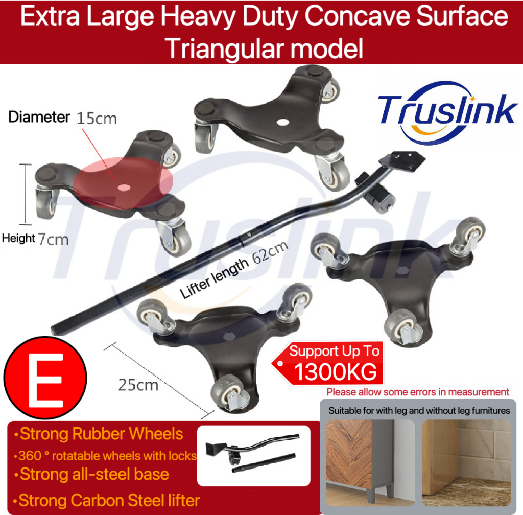 Heavy Duty Sets Metal Furniture Lifter Mover Tools Carrying Glider Tool ...
