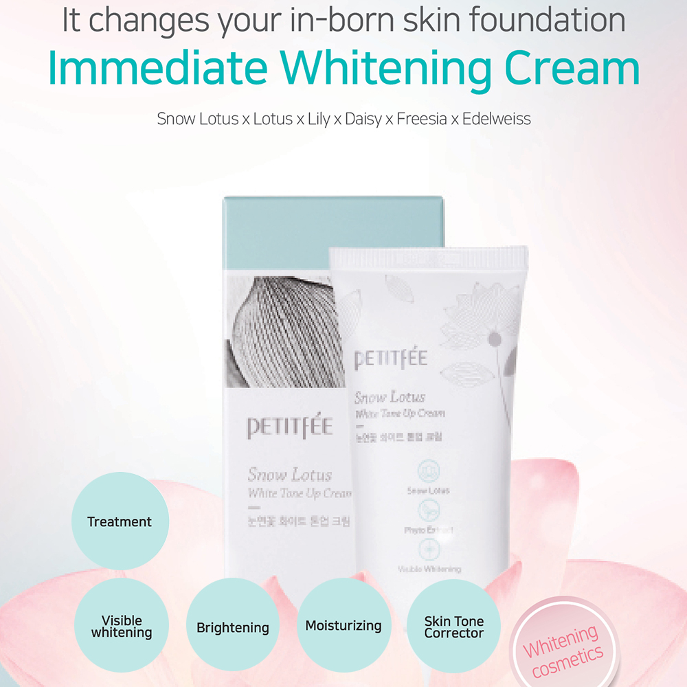 [Petitfee Official]Snow Lotus White Tone Up Cream 50ml | Shopee Singapore