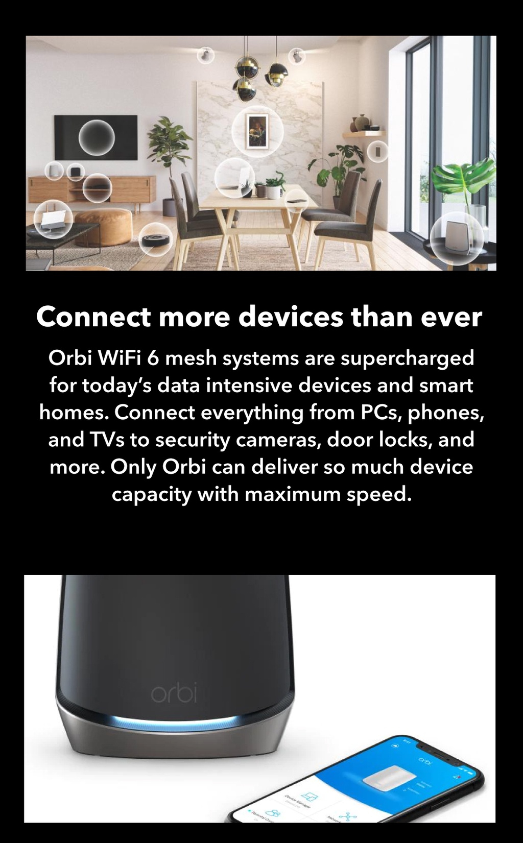 NETGEAR Orbi 860 (RBS860B) WiFi 6 Mesh Add-on Satellite: Works with ...