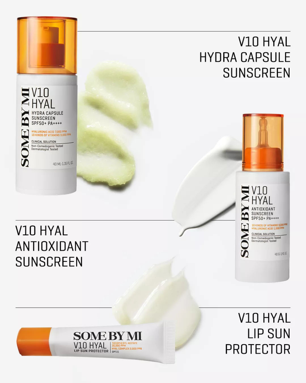 SOMEBYMI V10 Hyal Hydra Capsule Sunscreen SPF50+ PA++++ 40ml [Derma ...