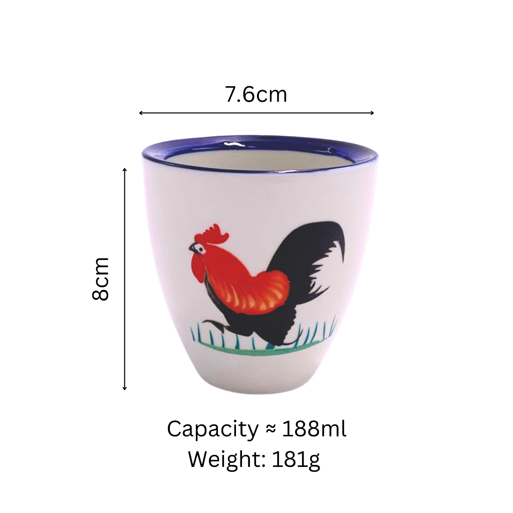 Chinese Retro Nostalgic Rooster Ceramic Cups | Traditional Rooster ...