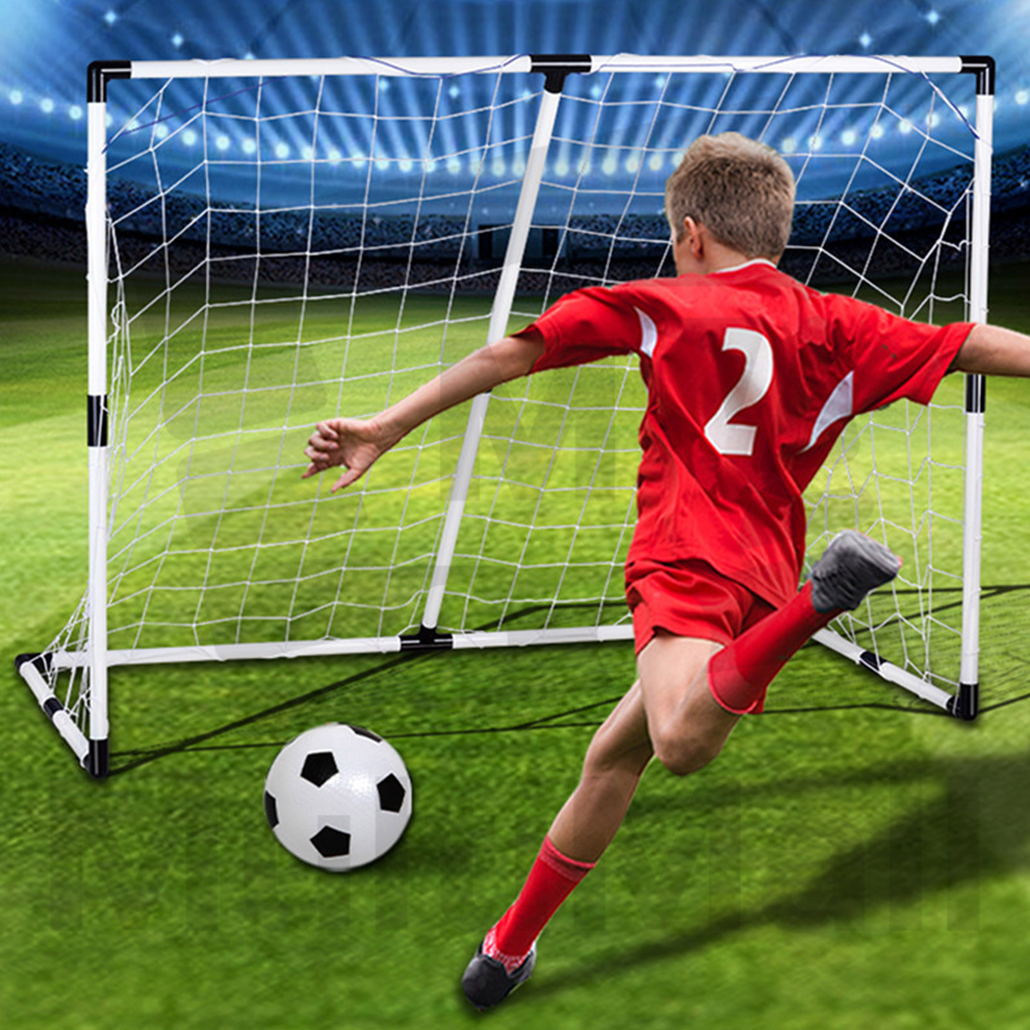 Kids Soccer Goal Set Portable Soccer |Mini Football Set Outdoor Indoor ...