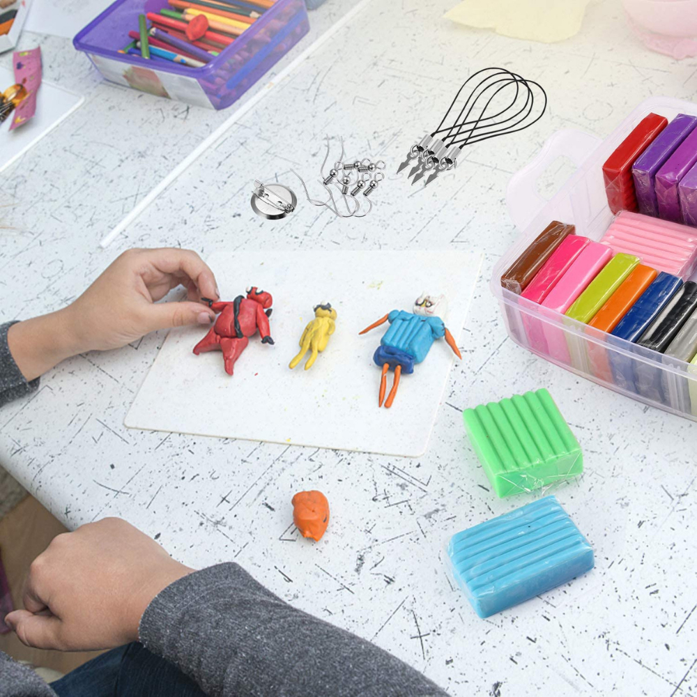 [SG] Ditadot Polymer Clay Set Kit with Sculpting Tools Oven Bake ...