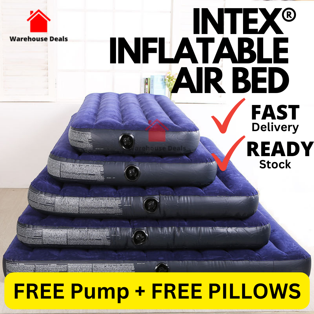 Intex Inflatable Air Bed Mattress (Single / Super Single / Queen ...