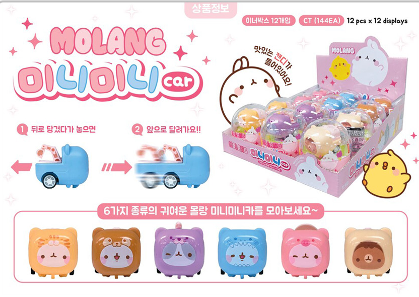 Molang Mini Car Figure Series Options Available (No Random) | Shopee ...