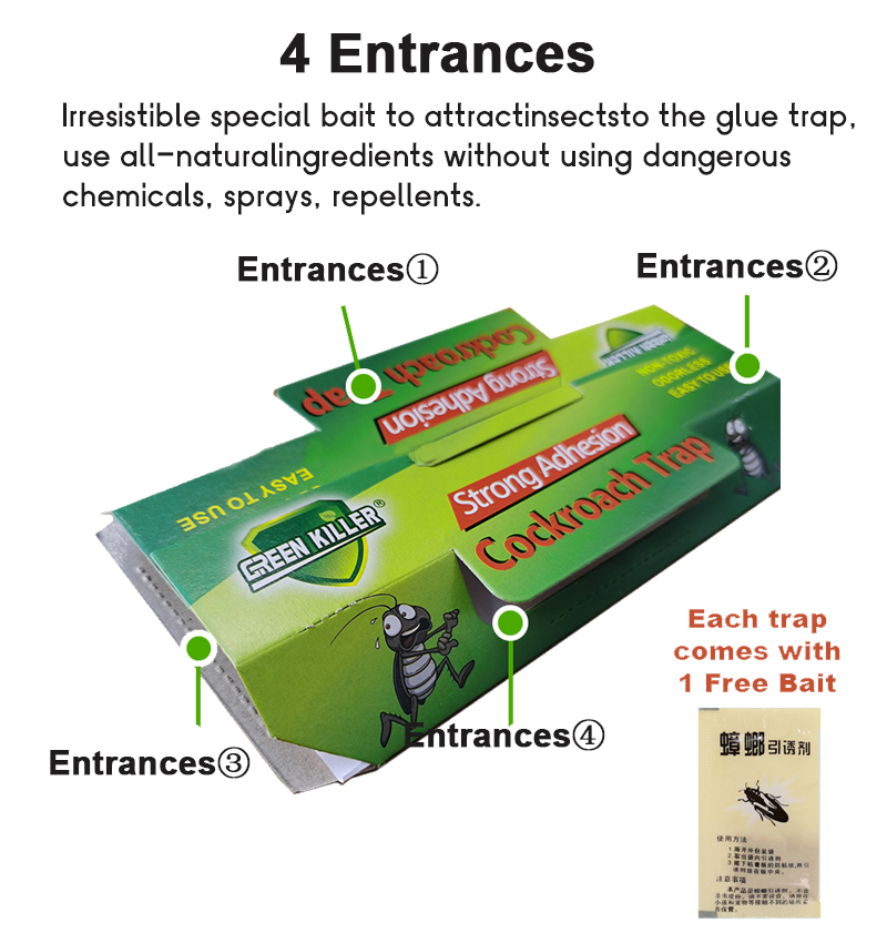 🇸🇬【SG stock】Roach Trap Lizard Traps Stickers Roach Bait roaches ...