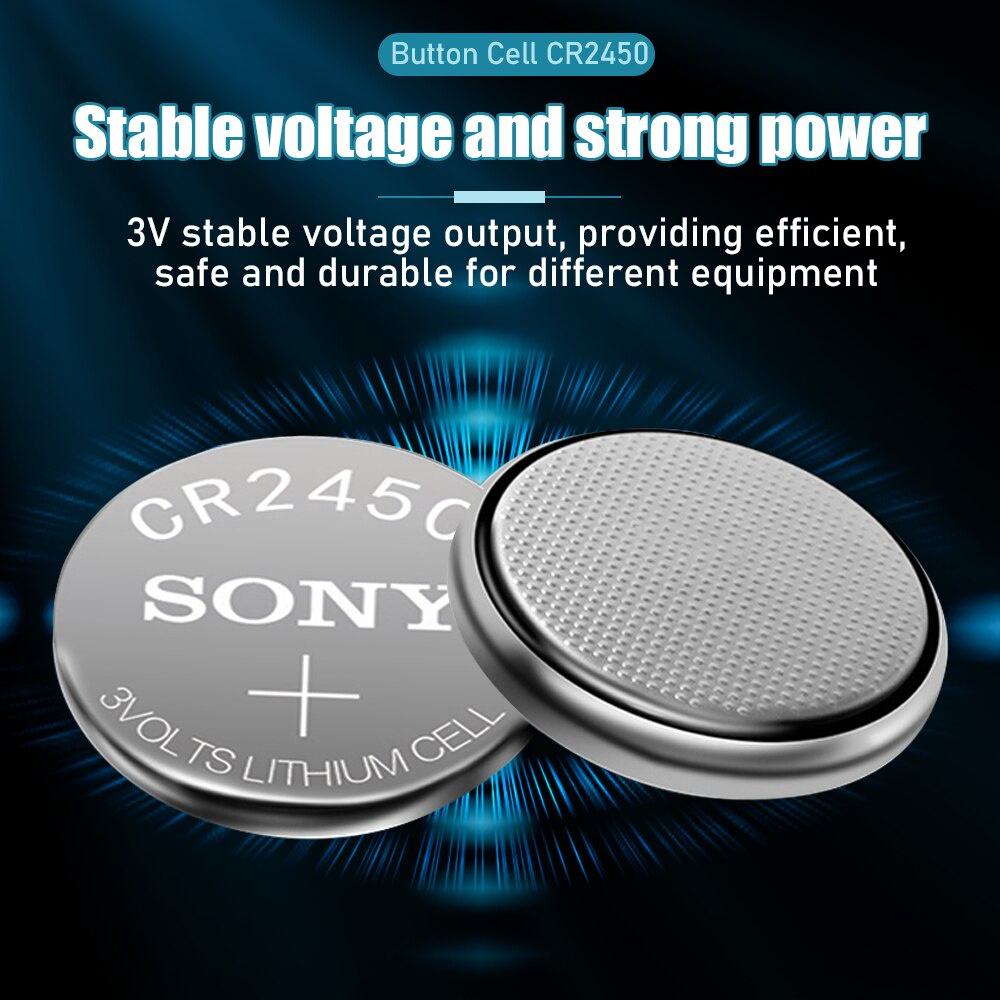 Sony CR2450 CR 2450 DL2050 BR2450 3V Lithium Battery For Car Key Remote ...