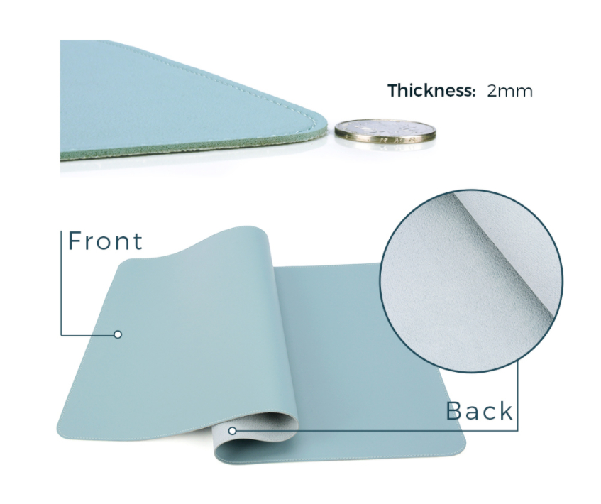 SG Waterproof Suede Base PU Mouse Pad Large Desktop Table Mat Laptop ...