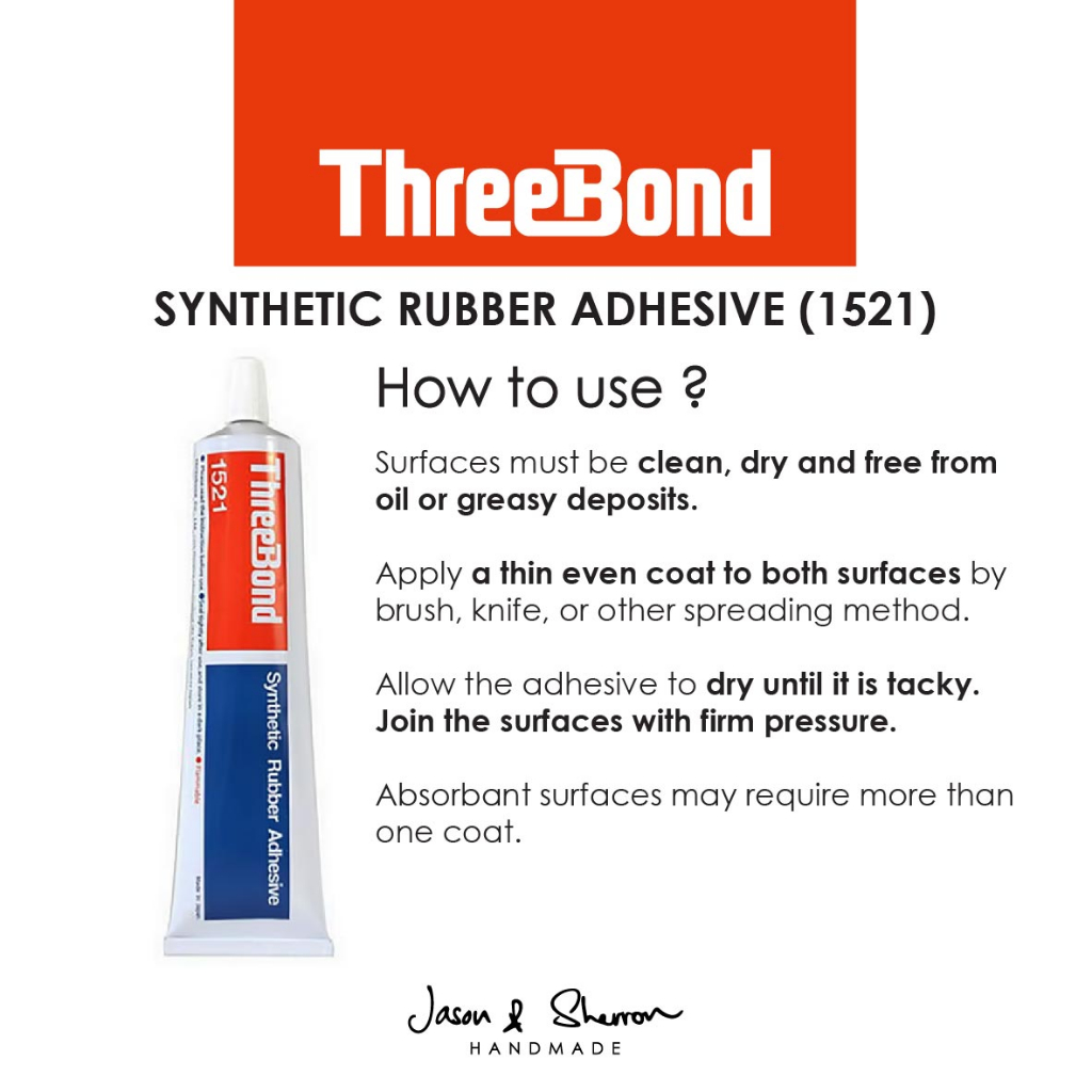 THREEBOND Synthetic Rubber Adhesive(1521) - Multi-purpose, rubber based ...