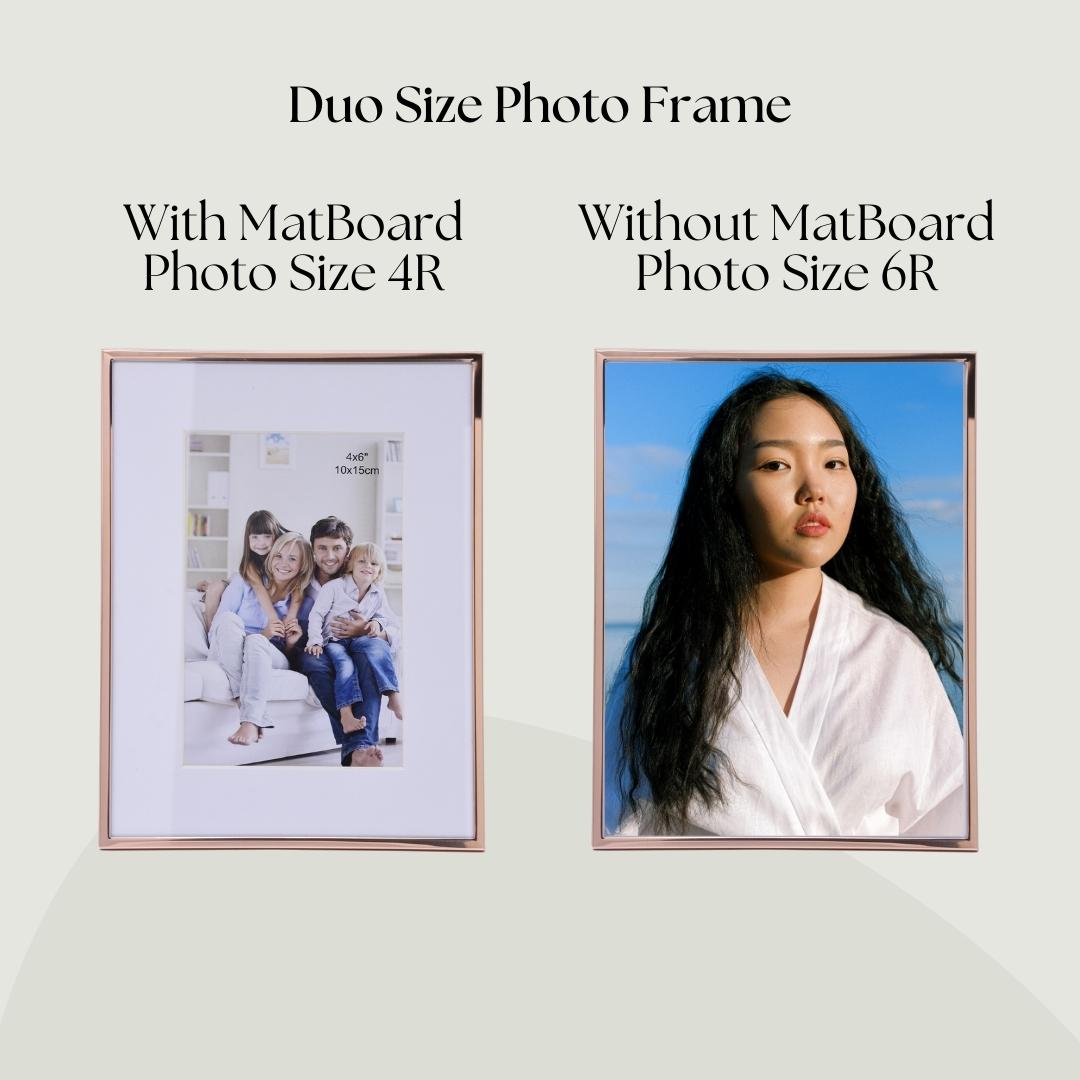 [NEW] Rose Gold Mat Board Aluminium Frame | Minimalistic Duo Size ...