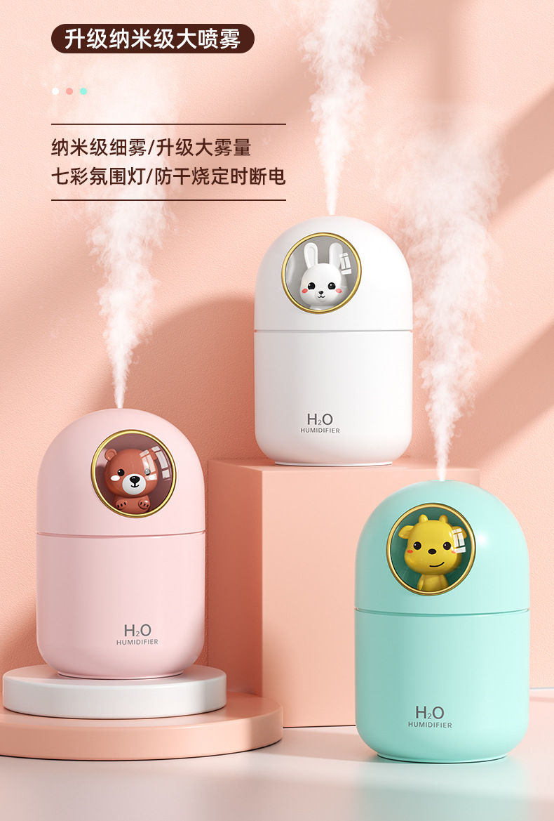 [SG Stock][Cute and Funny] Cartoon Large Capacity Humidifier Night ...