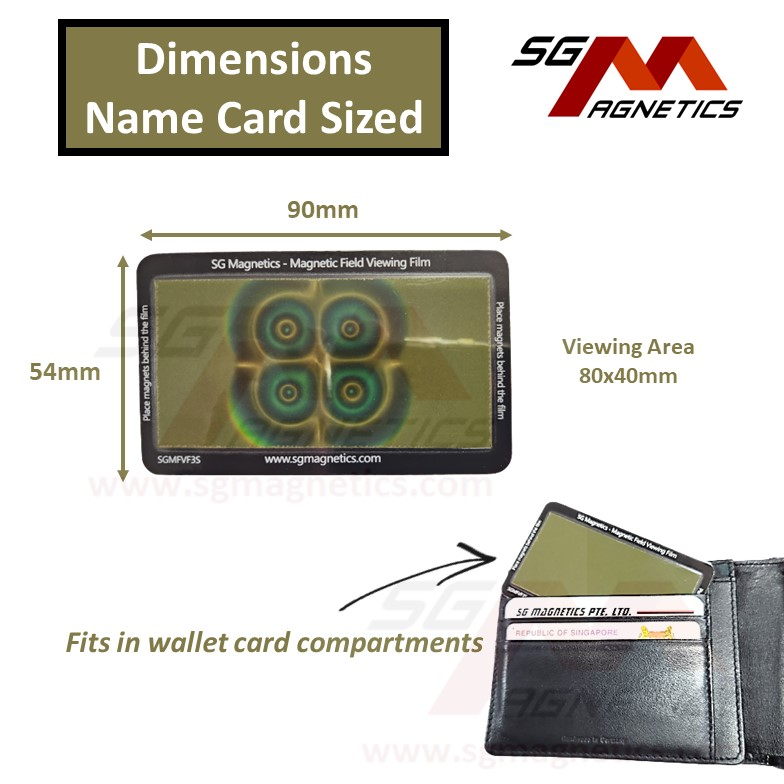 Magnetic Field Viewing Film - Magnet Pattern Viewer Magnetism Fields ...