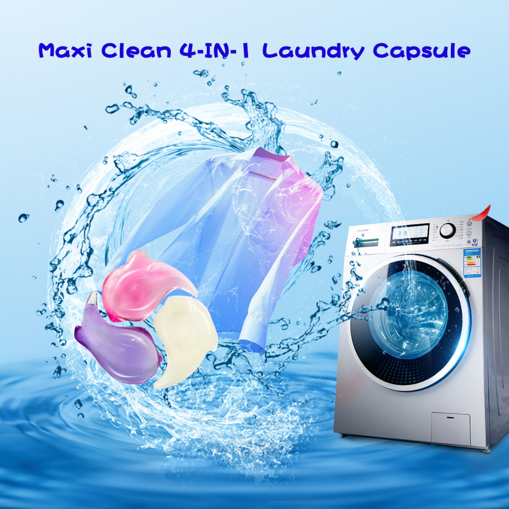 [Maxi Clean] 100 pods - 4in1 Laundry Detergent Capsule With Scent ...