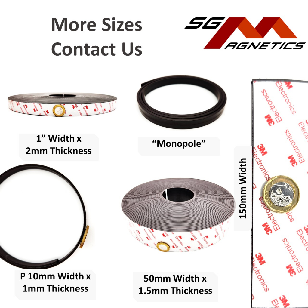 Magnetic Tape Flexible 3M Adhesive Magnet Tapes Weak Magnets Mosquito ...