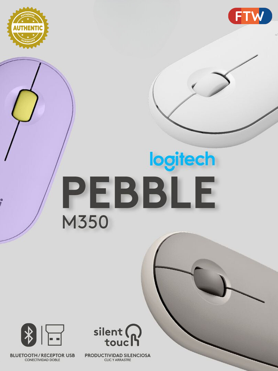 [1-2 DAY DELIVERY!!] Logitech M350 PEBBLE Wireless Bluetooth Mouse ...