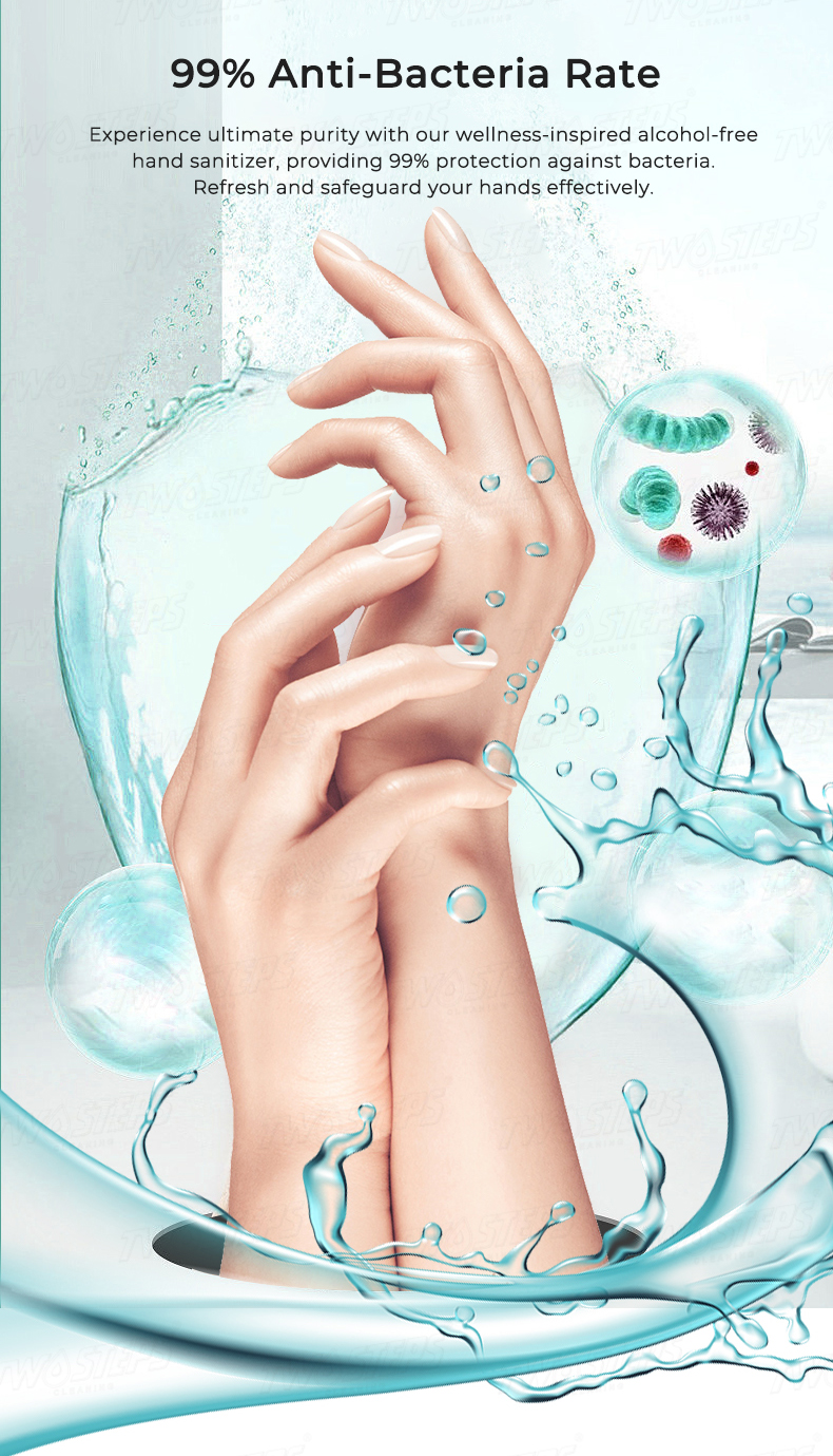 Two Steps Cleaning Hand Sanitizer Alcohol Free 5 Litre Eco Refill ...