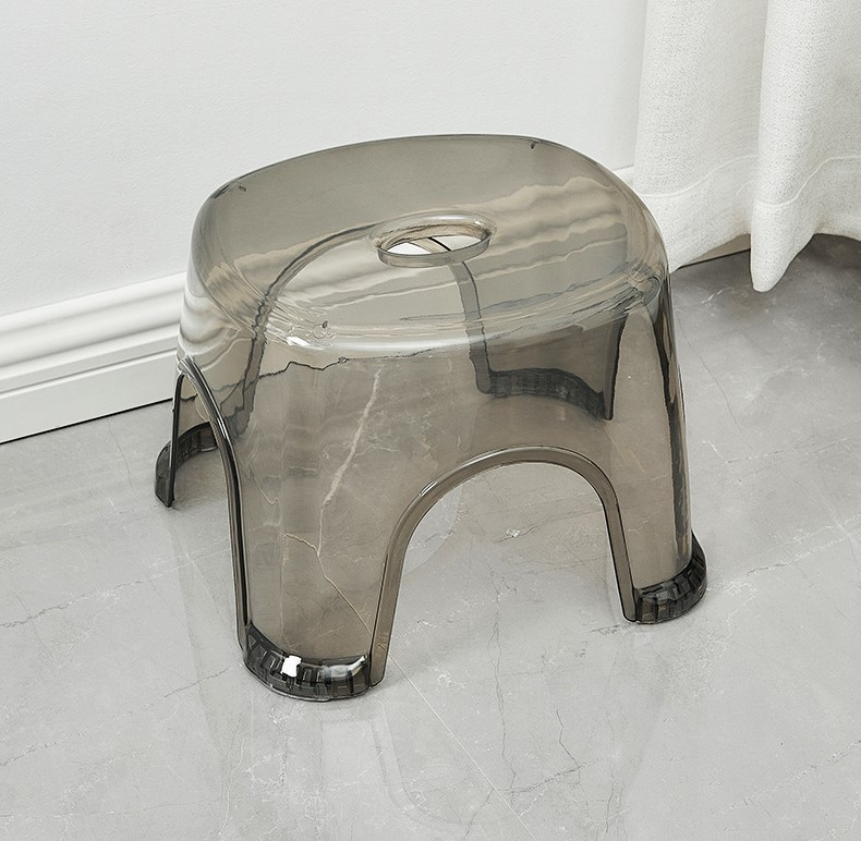 Non Slip Translucent Stool Kids Seat Small Round Plastic Stools ...