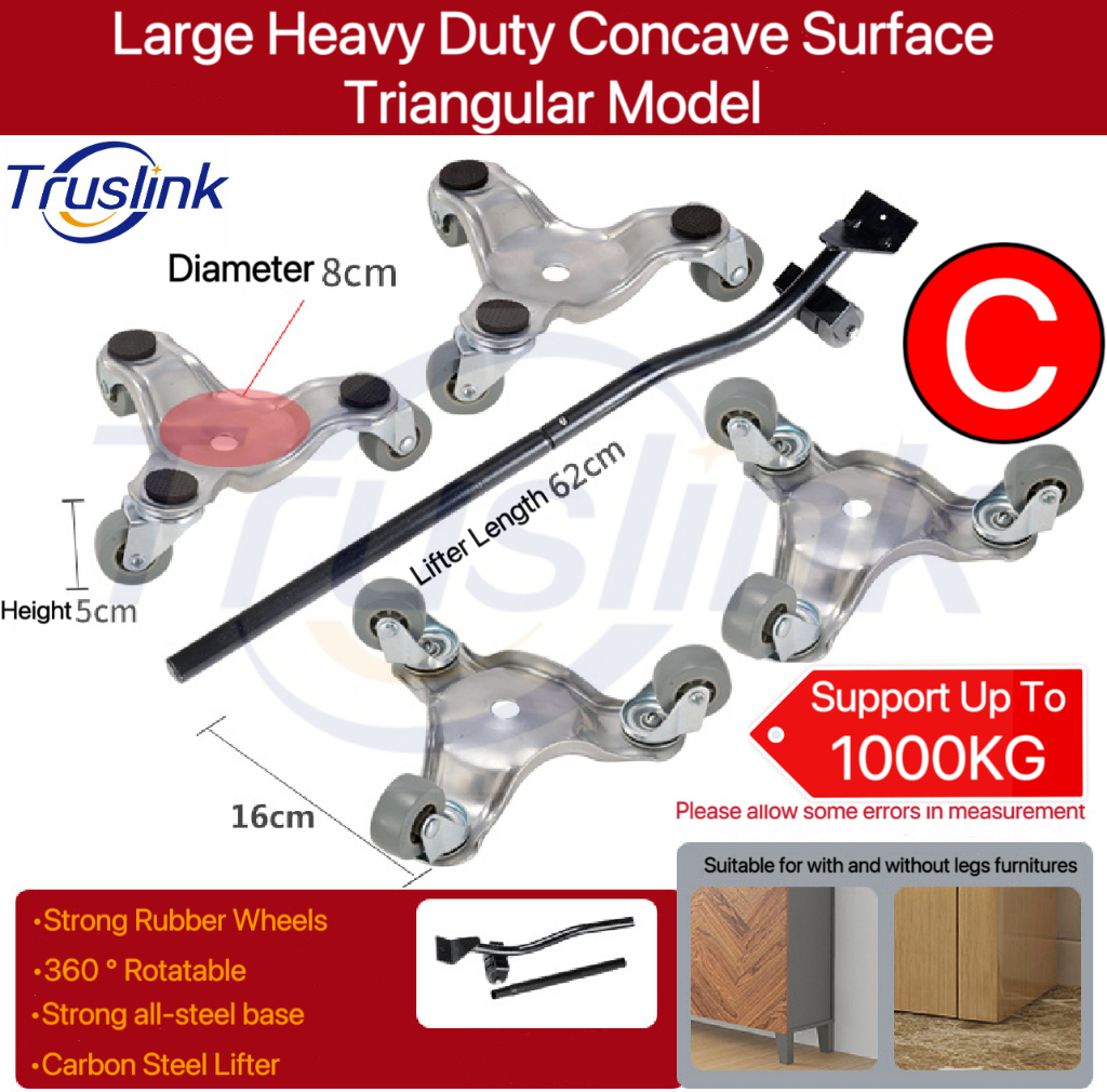 Heavy Duty Sets Metal Furniture Lifter Mover Tools Carrying Glider Tool ...