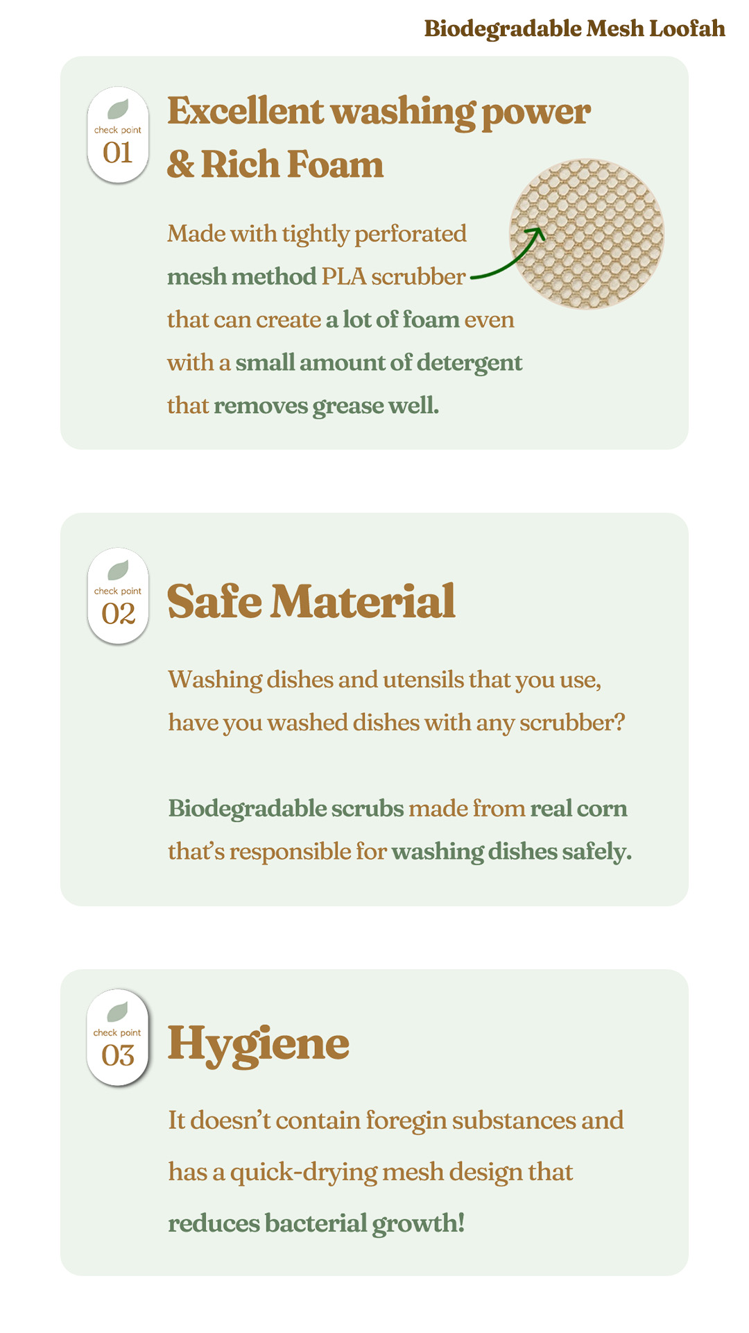 [3pcs] Mamaforest Biodegradable Mesh Scrubber / No Plastic / 100% ...