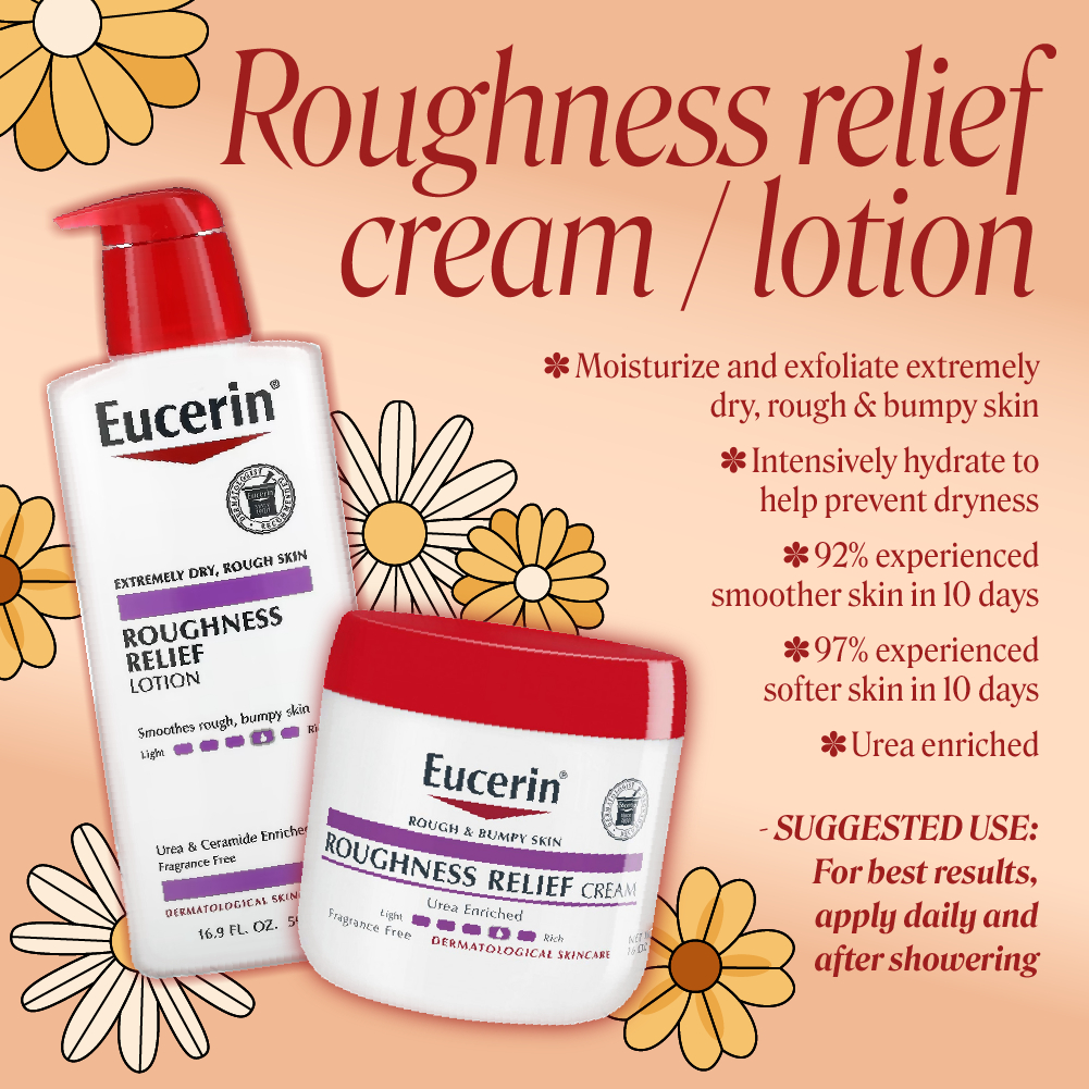 Eucerin, Roughness Relief Lotion, Roughness Relief Cream, Moisturizing ...