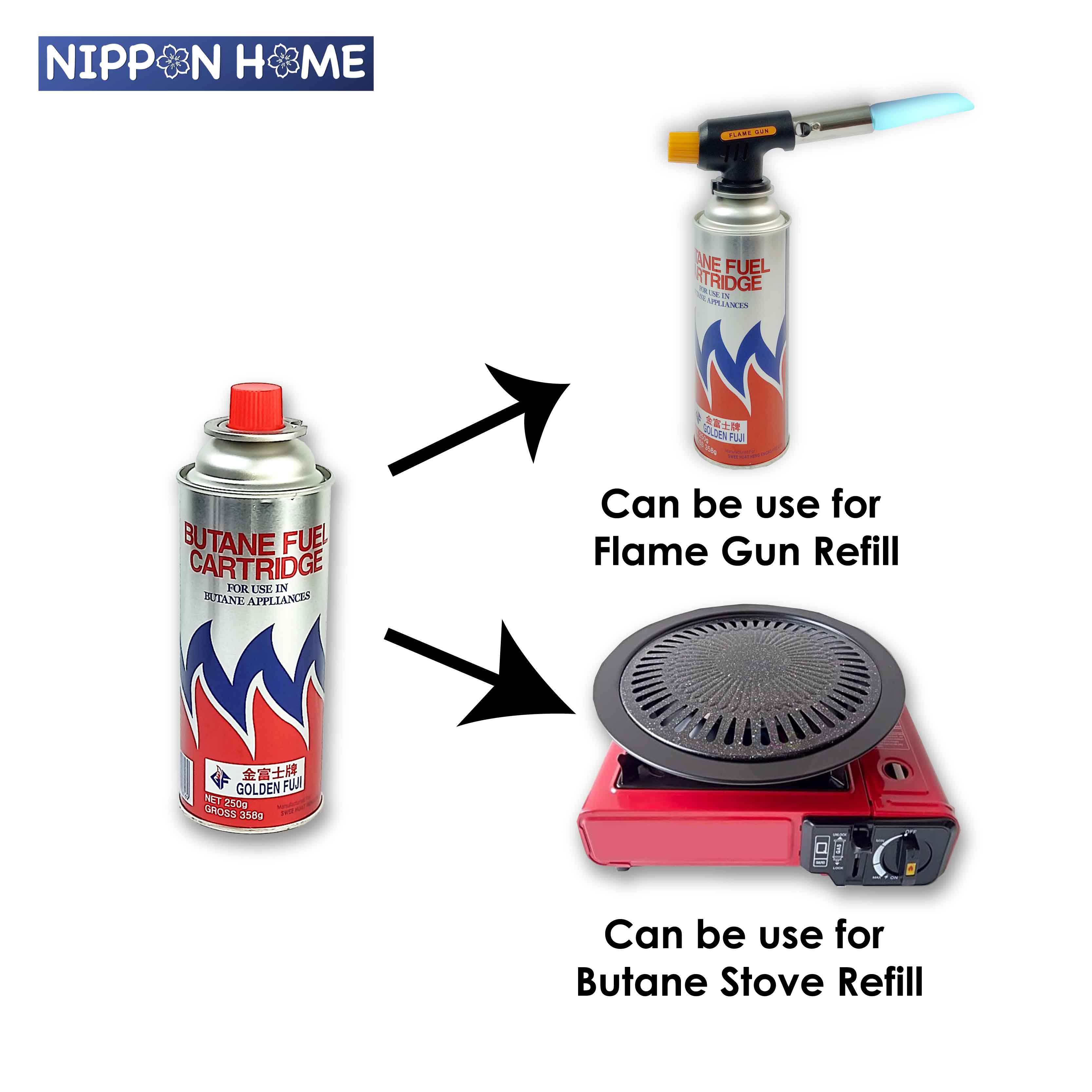 Pack of 3 Canister GOLDEN FUJI BUTANE GAS CARTRIDGE | Shopee Singapore