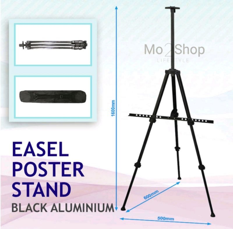 ‼️CLAIM VOUCHER‼️Easel Stand Portable Metal Tripod A3 - A1 Poster ...