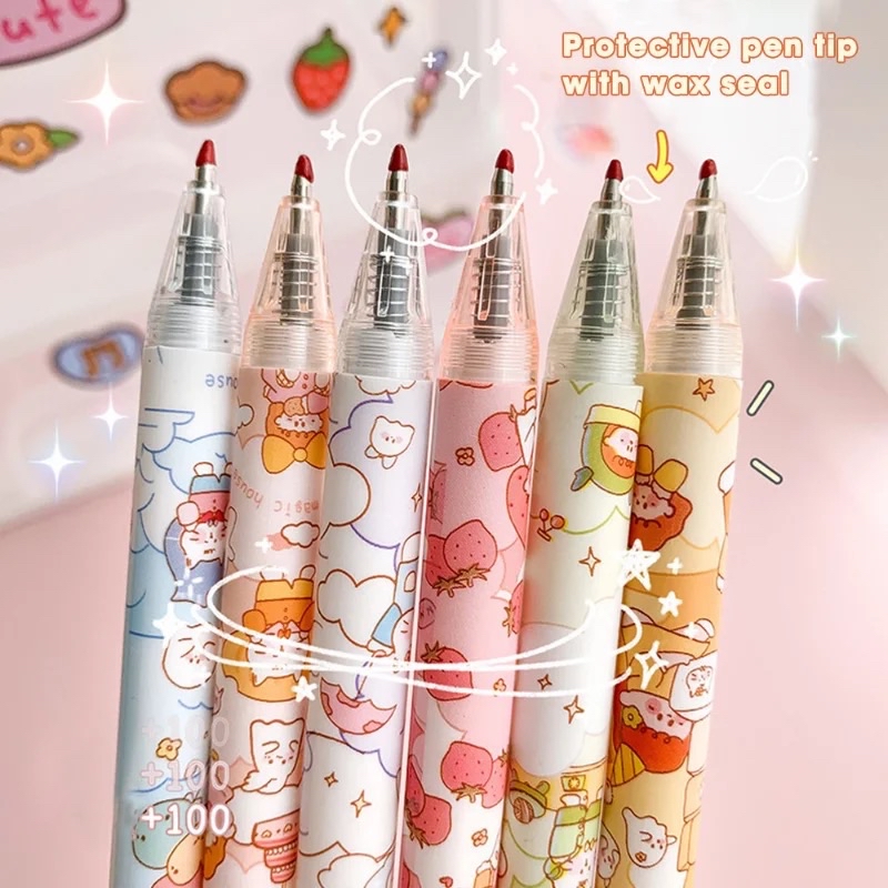 [SG Seller] Cute Cartoon Ball Pens Stationery Ballpoint Pen Goodies ...