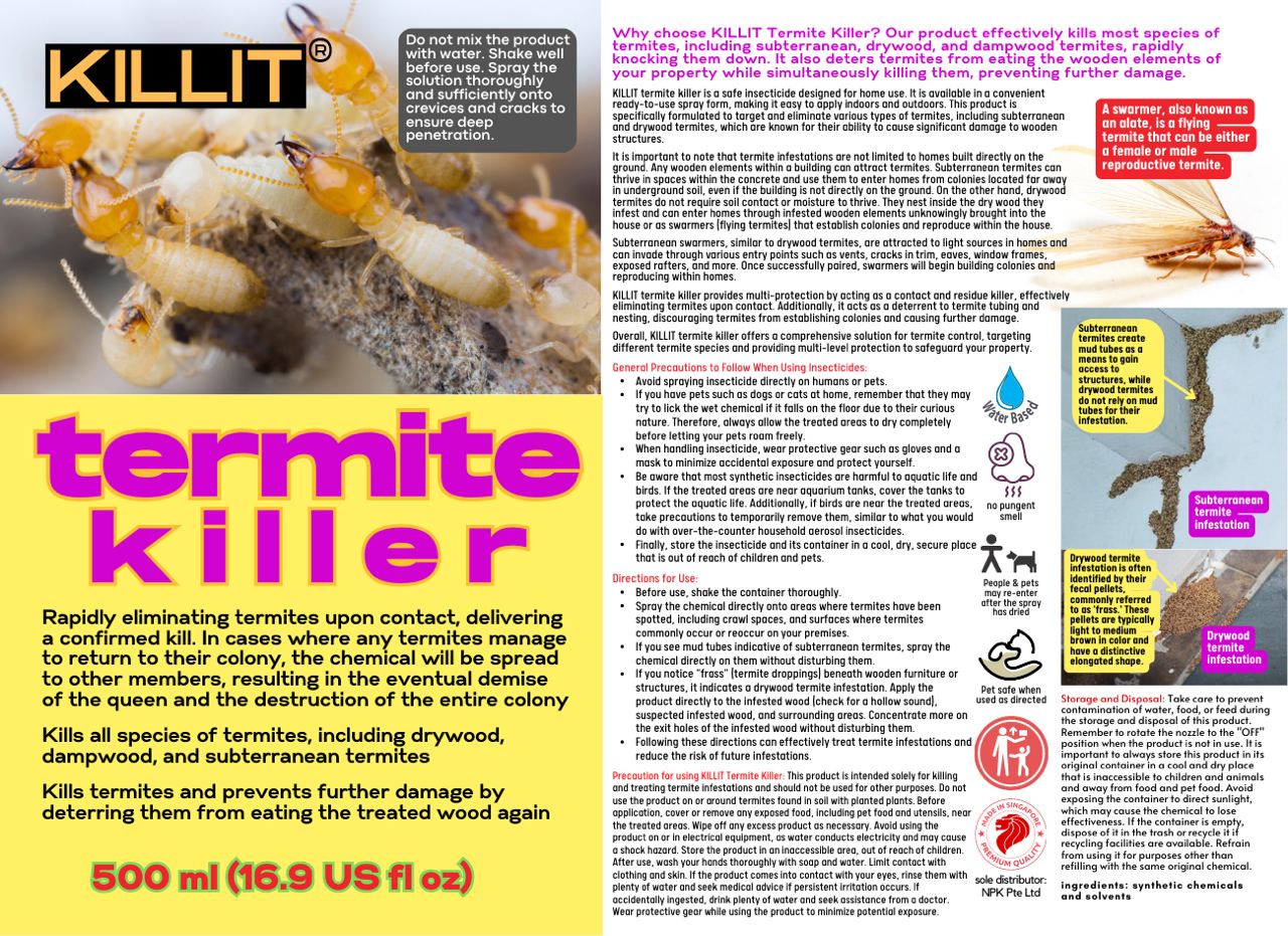 Termite Killer (1000% KILL, Outperforms the competition) | Shopee Singapore