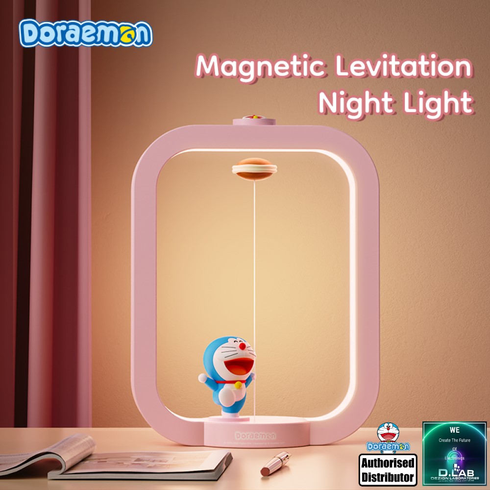 Doraemon Magnetic Levitation Night Light (Pink) | Shopee Singapore