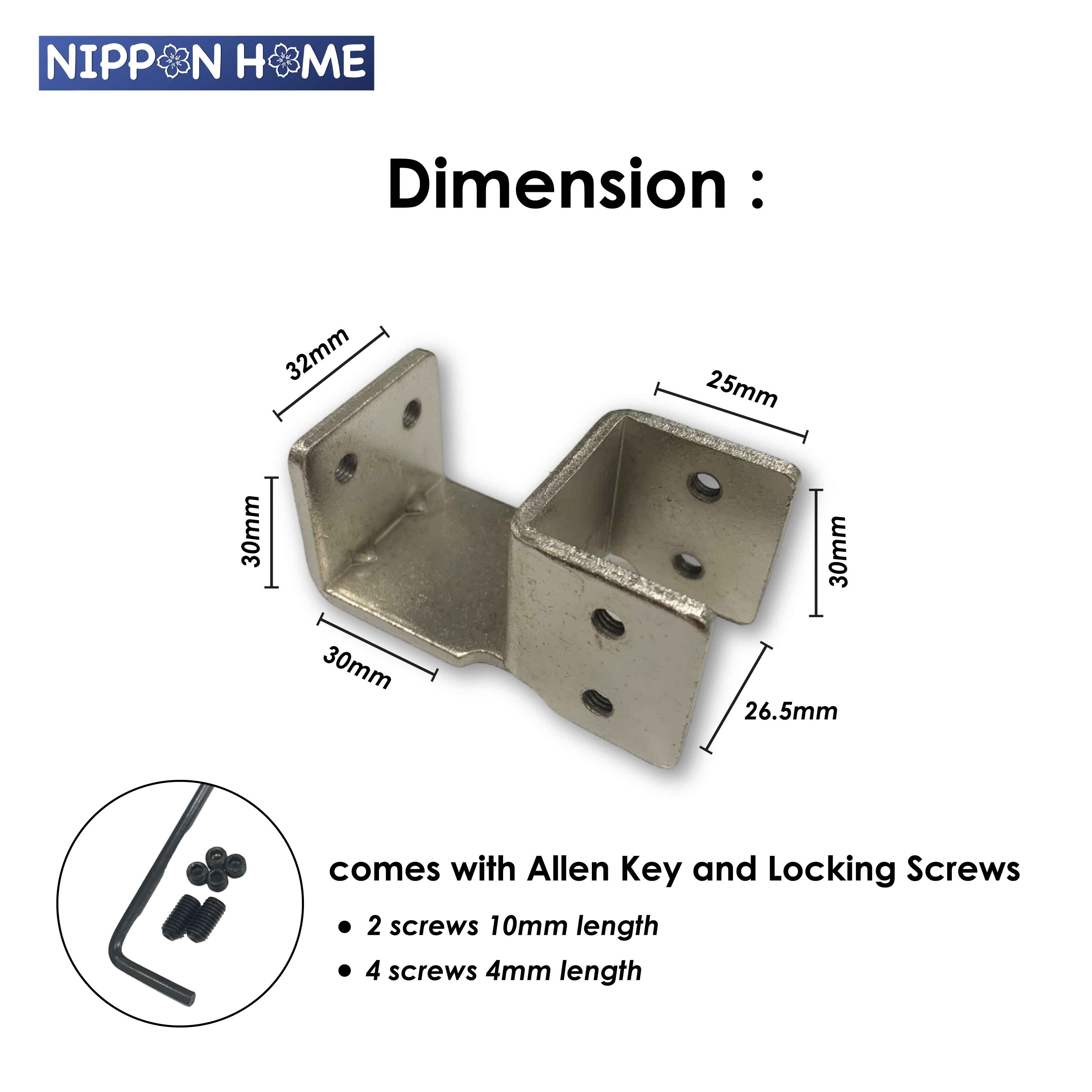 [Household] A-Tech New & Old HDB Gate Stainless Steel Padlock Holder ...