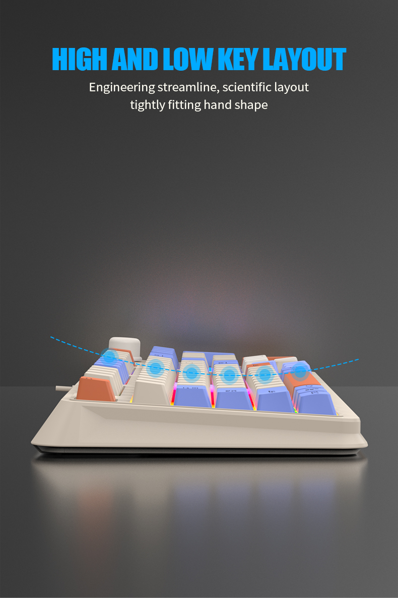 XunFox Wired Gaming Keyboard RGB 19 Non-Conflict Keys with Volume ...
