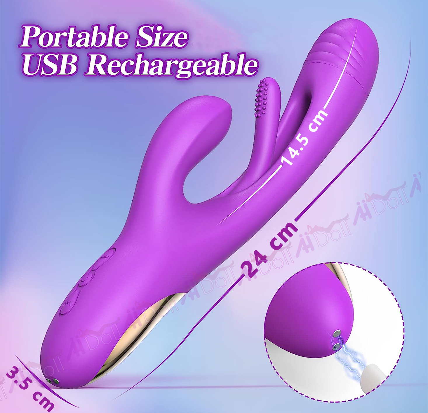 Sex Toy for Woman Vibrator Dildo Flapping G Spot Rabbit Clitoralis Nipple Anal Stimulation ...