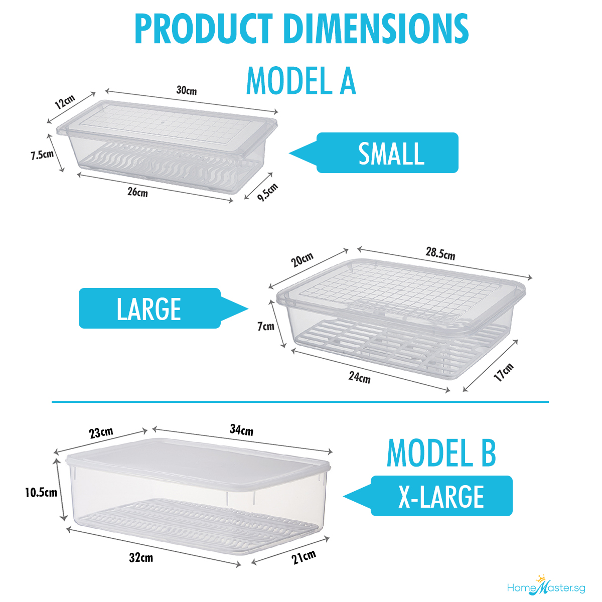 [SG Ready Stock] Food Storage Box with Drainer Tray*Refrigerator ...