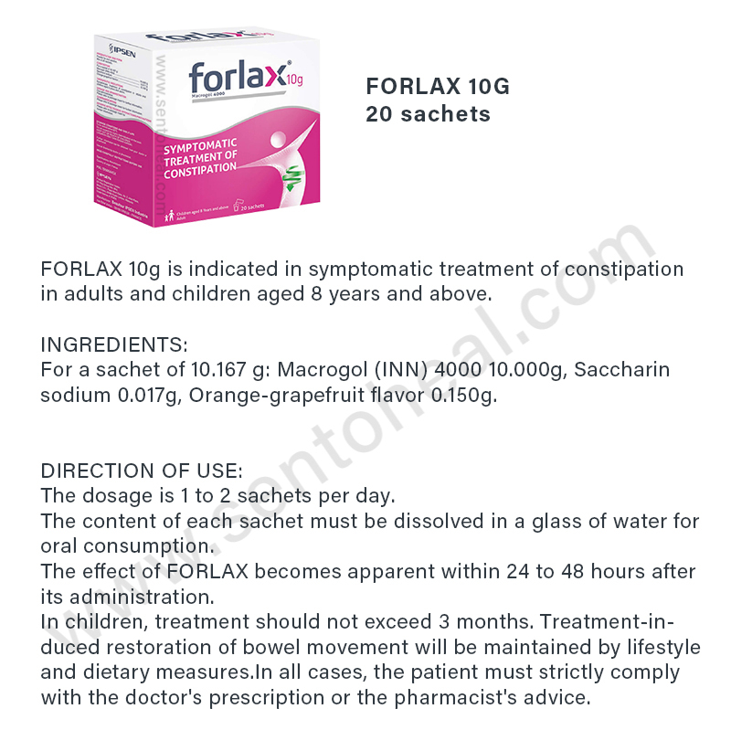 Forlax 10g 20 sachets - Treatment of Constipation | Shopee Singapore