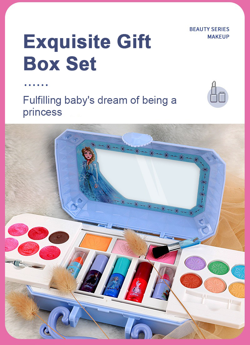 【SG Ready Stock】Frozen Elsa Princess Kids Non-toxic Mini Makeup Kit ...