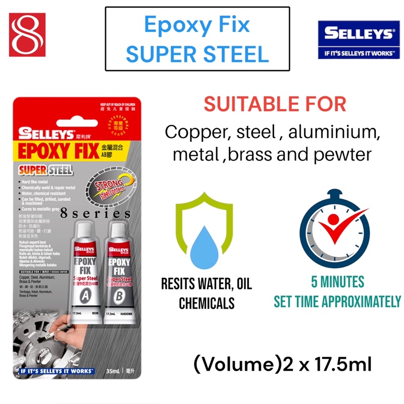 selleys epoxy fix , super fast , super strong , super steel , A B glue ...