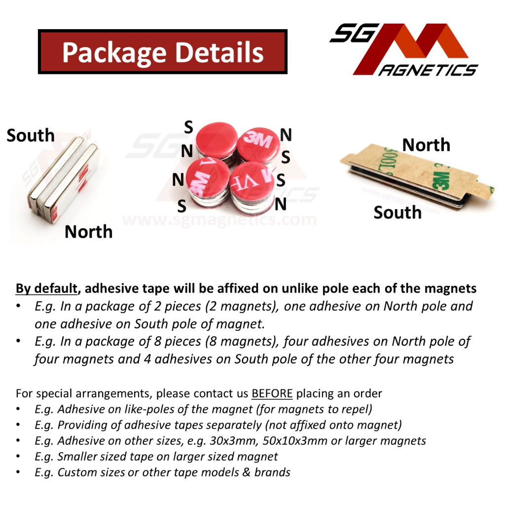 Magnets + 3M Tape Black Epoxy Rust Resistant Neodymium Magnet with ...