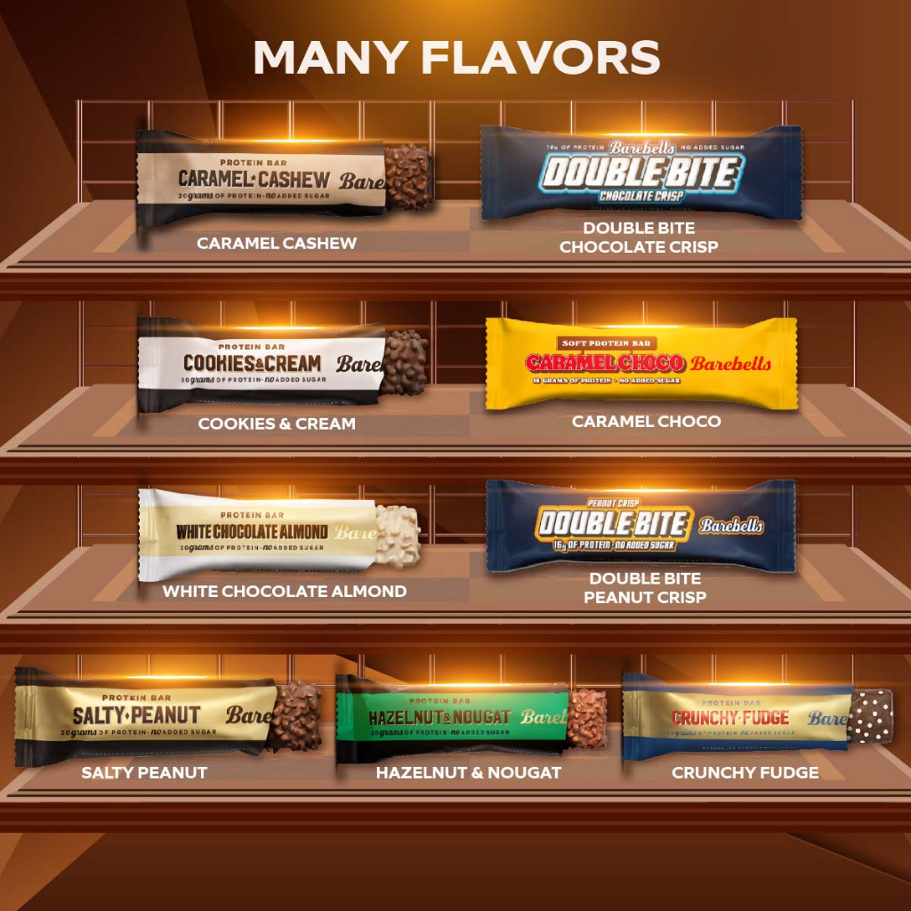 Barebells Protein Bar Healthy Meal Low carb, 20g protein/bar, to build ...