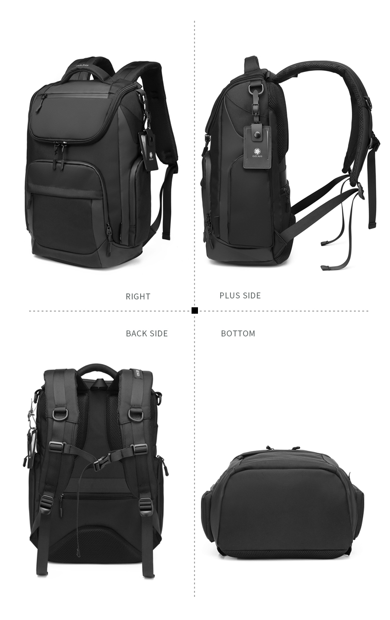 P&D Men Backpack 24L Multi-function Waterproof Backpacks 15.6" Laptop ...