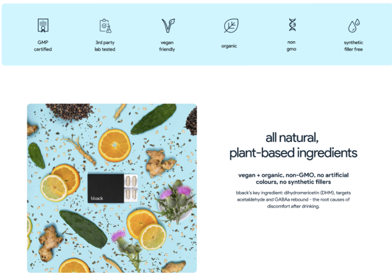 BBack Hangover Relief & Alcohol Detox Sleeve | Bounceback Official ...