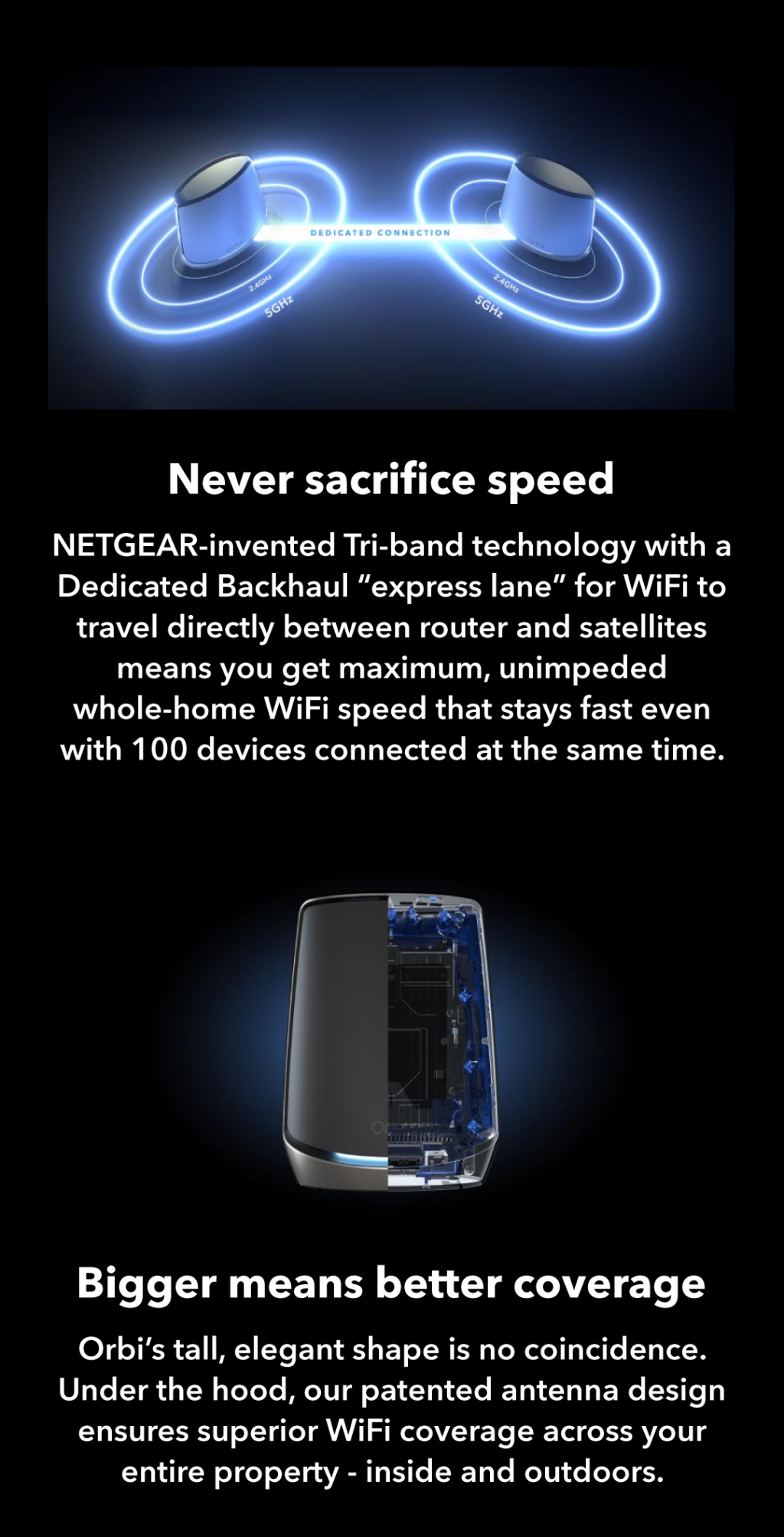 NETGEAR Orbi 860 (RBS860B) WiFi 6 Mesh Add-on Satellite: Works with ...