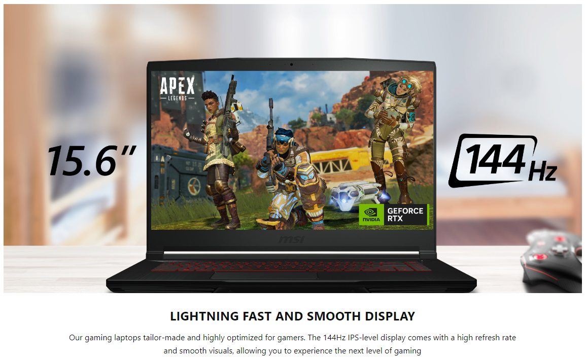 NVIDIA® GeForce RTX™ 2050 GAMING LAPTOP - MSI Thin GF63 12UCX-609SG (i5 ...