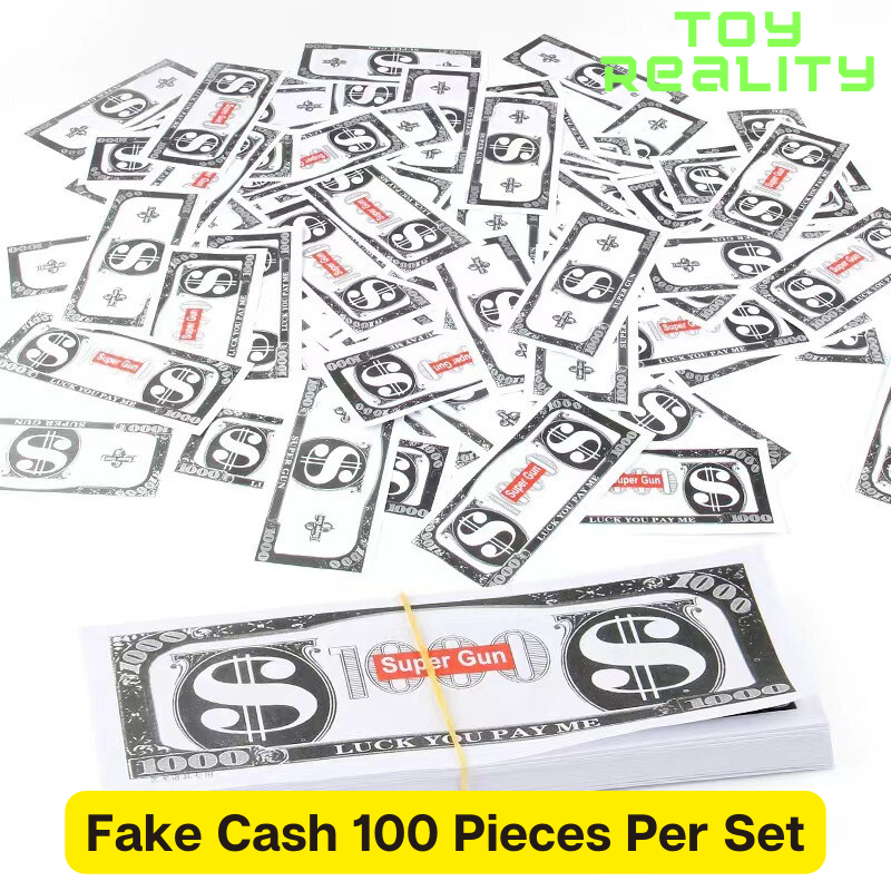 Money Gun Fun Toys Cash Cannon Cash Spray Gun Fake Cash Launcher Toy ...