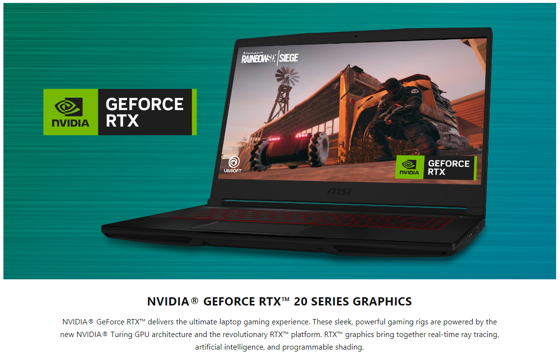 NVIDIA® GeForce RTX™ 2050 GAMING LAPTOP - MSI Thin GF63 12UCX-609SG (i5 ...