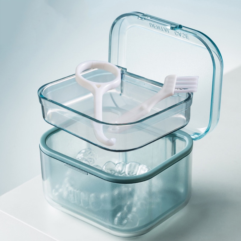 Three-layer dental retainer case invisible braces holder orthodontic ...
