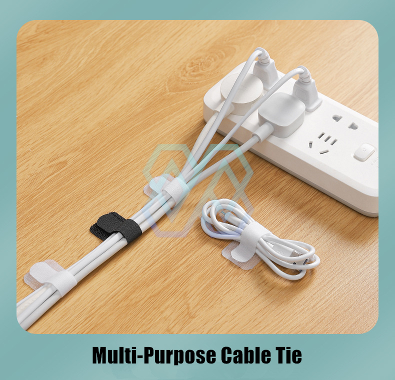 Effortless Cable Managemen with Velcro Cable Ties, Cable Organizer Tidy ...