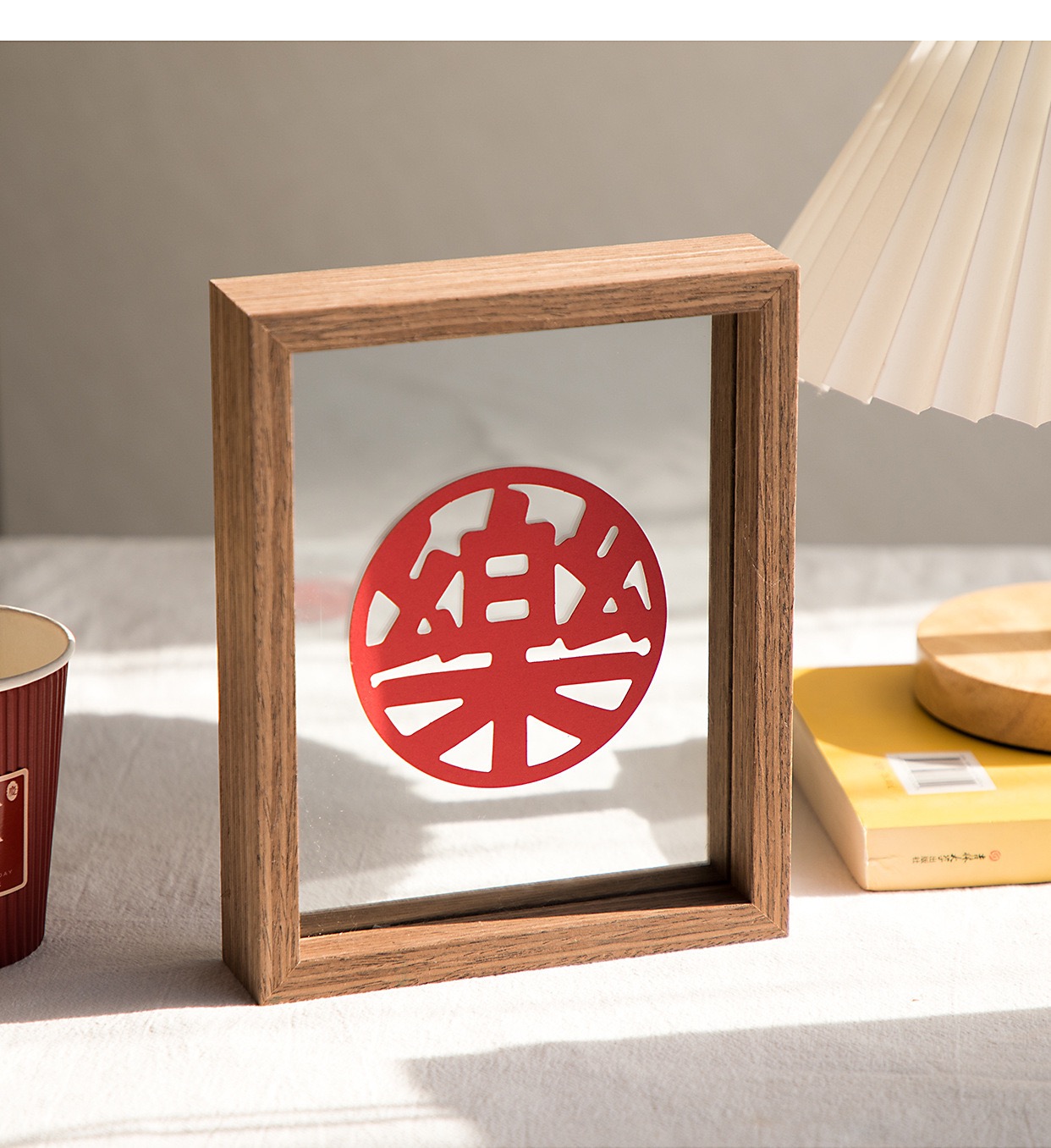 SG Seller [Super Offer ] Wooden Photo Frame Double Sided Glass Picture ...