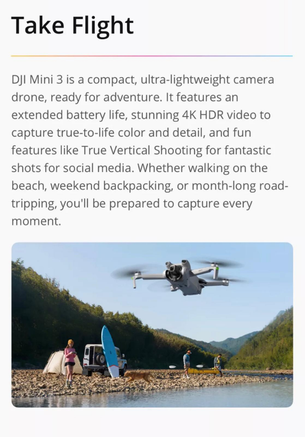 DJI Mini 3 - Camera Drones/Under 249g/4K HDR Video/Extended Battery ...